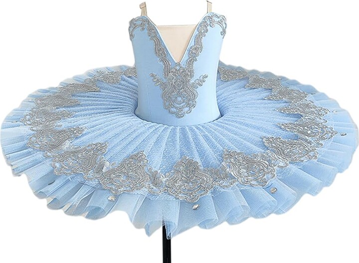 EFLALYHG New Flower Girls Professional Ballet Tutu DressPlatter Pancake ...