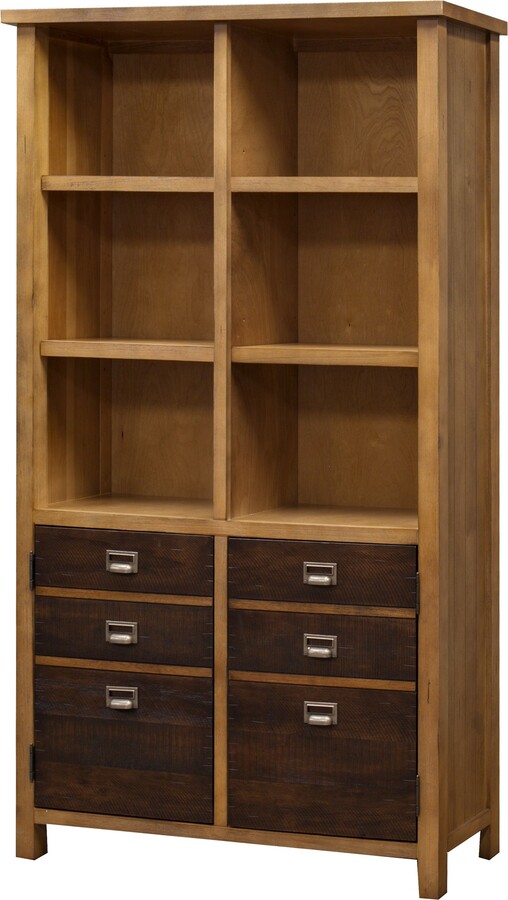 Martin Furniture Heritage Bookcase With Doors, Office Shelving, Storage ...