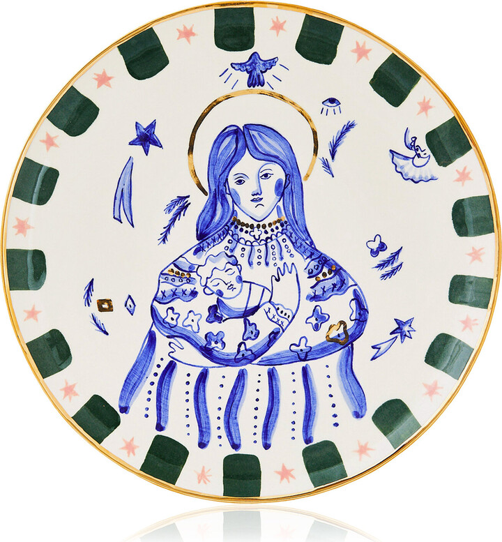 Gunia Project Ceramic Plate With The Image Of Mary, Mother Of Jesus ...