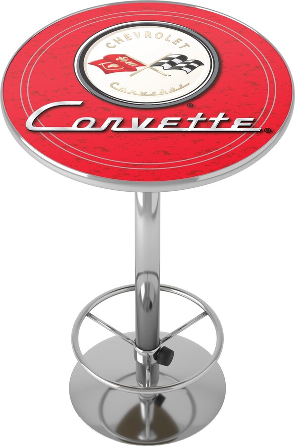 Trademark Gameroom Red Corvette C1 Bar Table with Footrest - ShopStyle