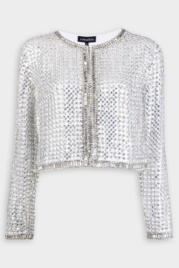 retrofete Linden Jacket in White Silver - ShopStyle