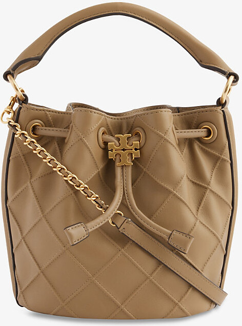 Tory Burch Pebblestone T Fleming Leather Cross-body bag - ShopStyle