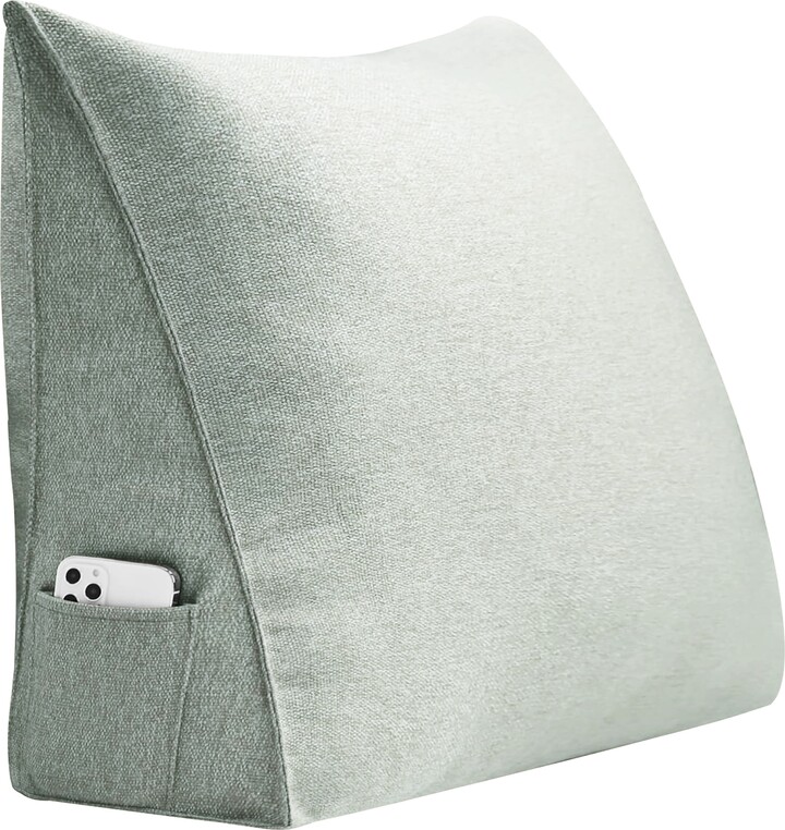 WOWMAX Sofa Back Reading Wedge Bed Rest Triangle Pillow Daybed Cushion ...
