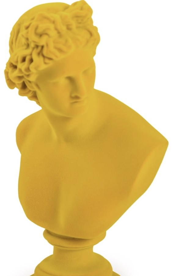 Cositas - Flock Large Apollo Bust - Yellow - ShopStyle Cushions & Decor