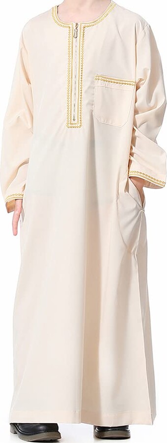 Darabun Arab Middle East Kaftan Muslim Boys Robes - Kids Long Sleeve ...