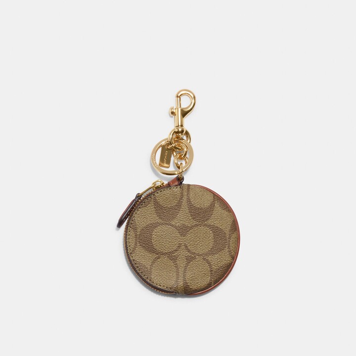 Coach Outlet Circular Coin Pouch In Signature Canvas - ShopStyle Charms
