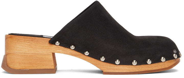 Miista Black Alison Clogs - ShopStyle