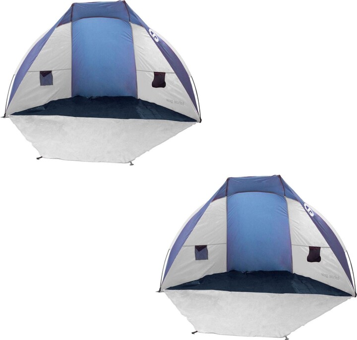 Tahoe Gear Cruz Bay Summer Sun Shelter and Beach Shade Tent Canopy (2 ...