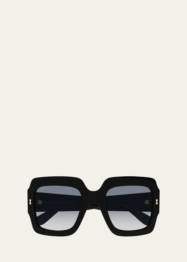 Gucci Gradient Rectangle Acetate Sunglasses - ShopStyle