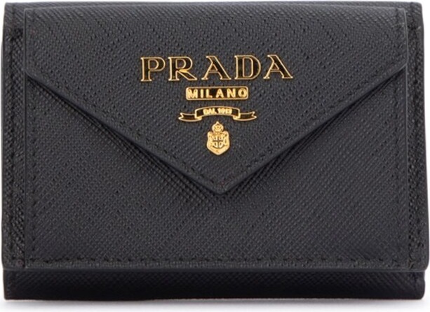 Prada Logo-Lettering Wallet - ShopStyle