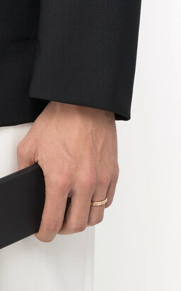 Chopard 18kt yellow gold Ice Cube diamond ring - ShopStyle