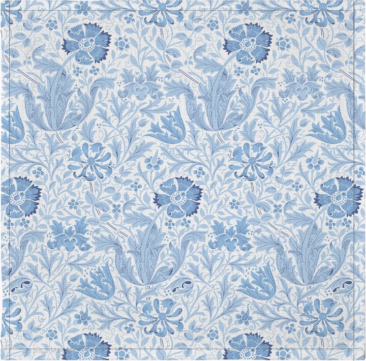 William Morris Compton Pack Of 4 Napkins Blue - ShopStyle