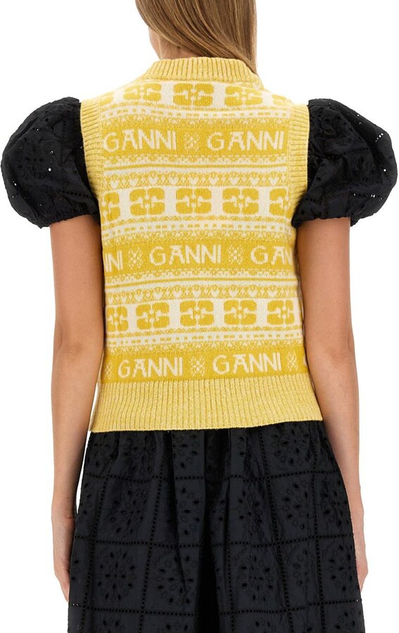 Ganni V-Neck Vest - ShopStyle