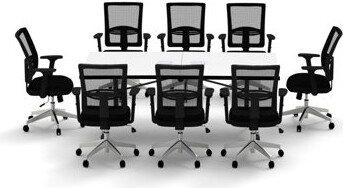 Team Tables Rectangle 8 Person Flip Top 72'' L Modular Training Table ...