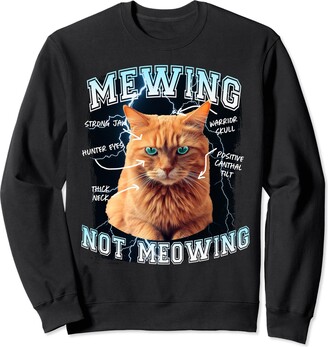 LooksMaxxing Meme shirt Cat Funny Mewing tank -ALL Mewing Not Meowing ...