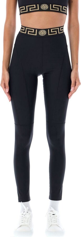 Versace Greca border gym leggings - ShopStyle