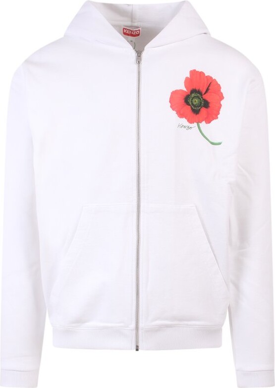Kenzo Poppy Zip-Up Sweatshirt - ShopStyle