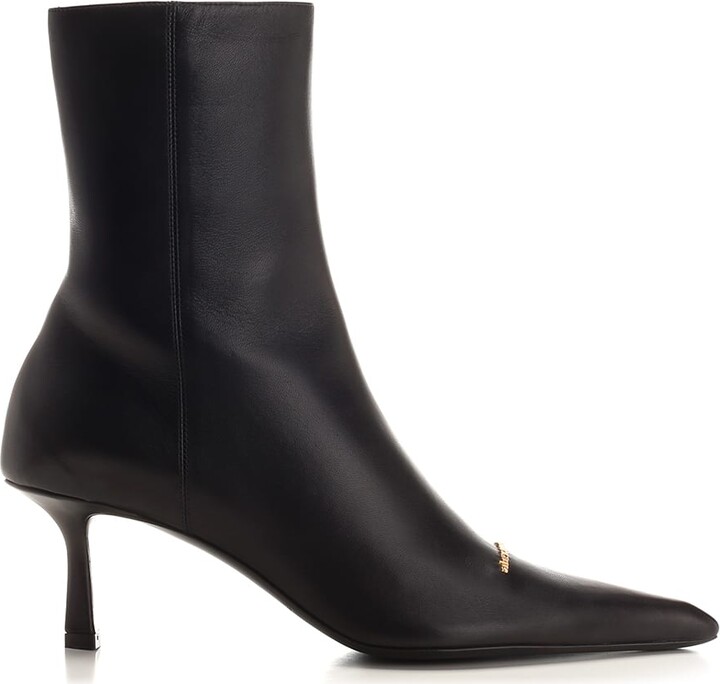 Alexander Wang Logo Ankle Boot - ShopStyle
