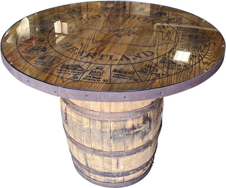 Etsy 48" Bar Table Top with Kentucky Bourbon Distillery Map - Carved ...