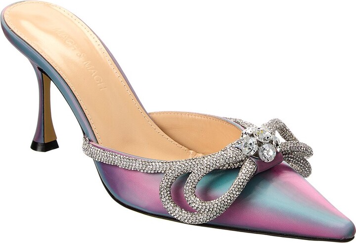 MACH & MACH Double Bow Leather Mule - ShopStyle