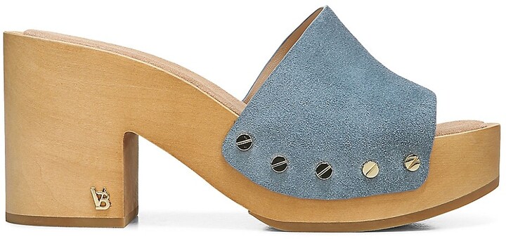 Veronica Beard Hannalee Suede Platform Clogs - ShopStyle