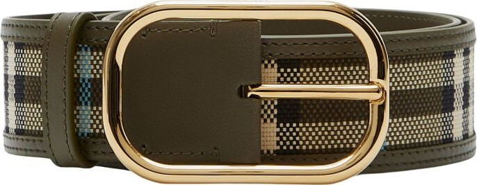 Burberry Check Belt - ShopStyle