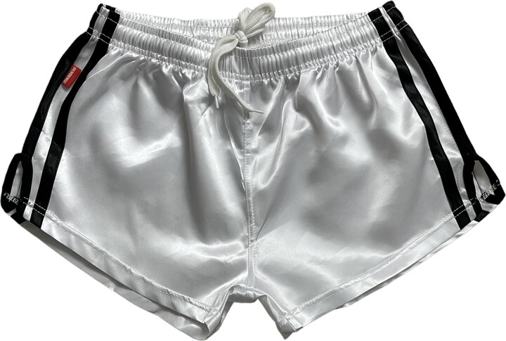 iiffii Nylon Satin Retro Shorts for Men - High Performance Thai Boxing ...