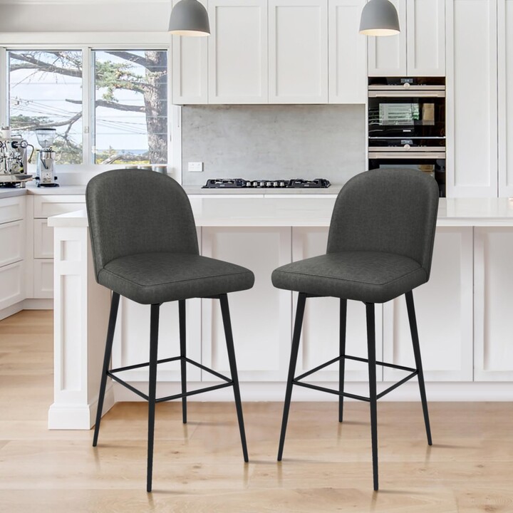 MUUEGM 360°Swivel Counter Height Bar Stools Set of 2 - ShopStyle