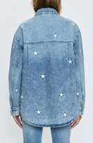 Pistola Denim Mandy Star Embroidered Oversize Denim Shirt Jacket ...