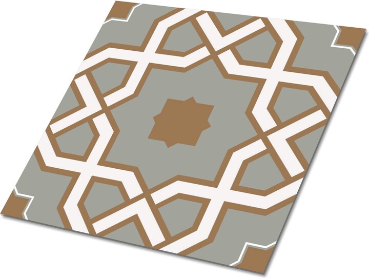 Etsy Geometric Brown Pattern Vinyl Tiles, Wall Panels, Gray Luxury Tile ...