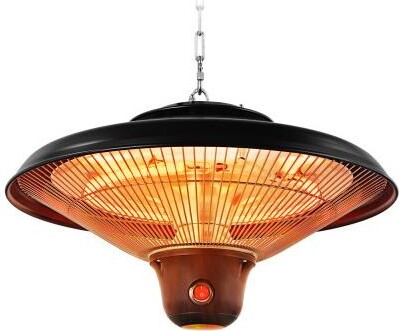 Slickblue 1500W Electric Hanging Ceiling Mounted Infrared Heater with ...