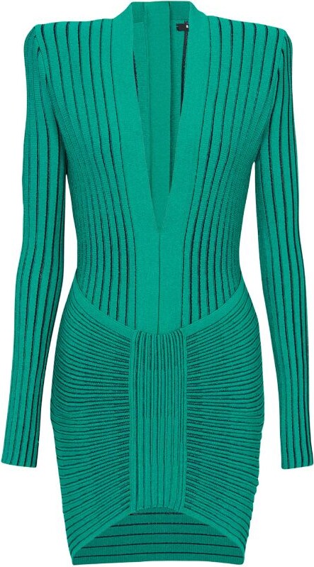 Balmain Egyptian Knit Midi Dress - ShopStyle