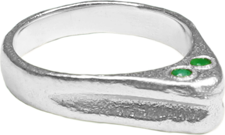 Cleopatra's Bling Men's Orpheus Pinky Ring - Silver - ShopStyle Jewellery