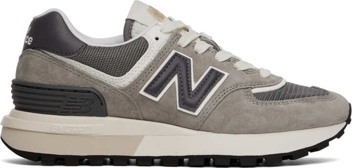 New Balance Gray 574 Legacy Sneakers - ShopStyle