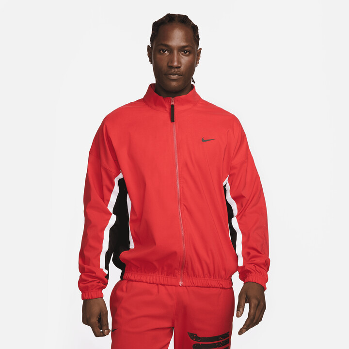 Nike Men's DNA Woven Basketball Jacket in Red - ShopStyle