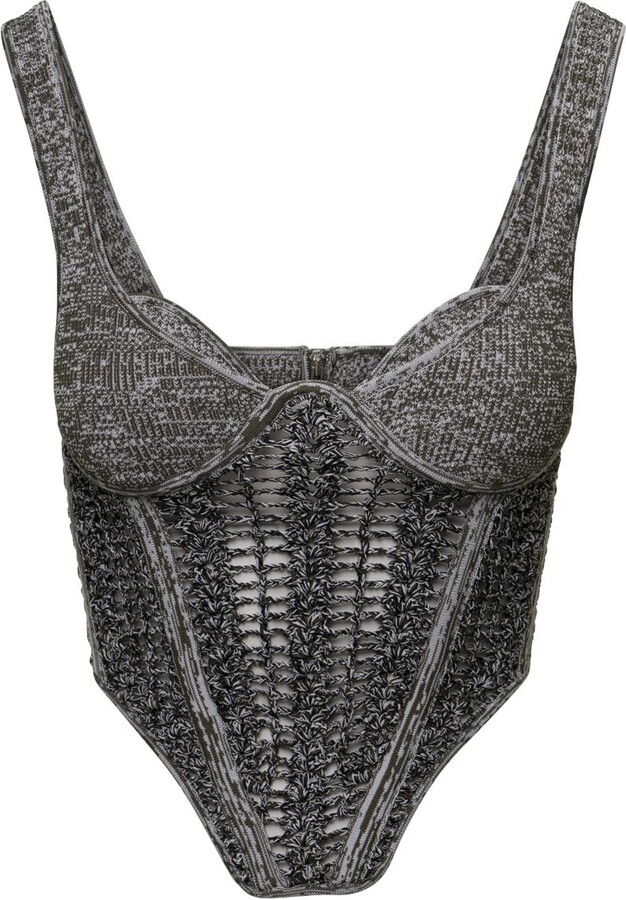Dion Lee Mesh Bustier Top - ShopStyle