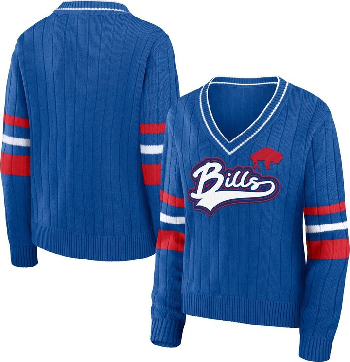 Women's Wear by Erin Andrews Royal Distressed Buffalo Bills Throwback V ...
