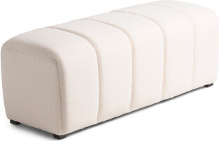 TJMAXX Fluted Upholstered Boucle Bench - ShopStyle