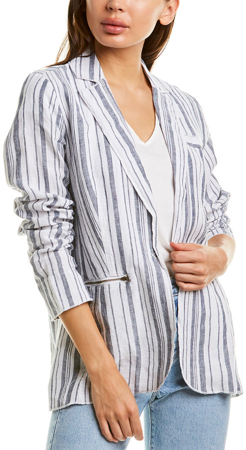Michael Stars Ruth Merrow Linen Blazer - ShopStyle