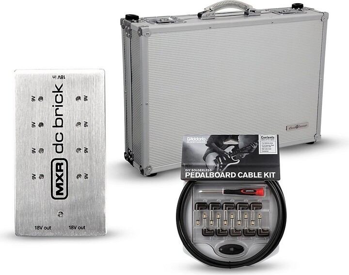 Road Runner Cases Road Runner Pedalboard Bundle With MXR DC Brick Power ...