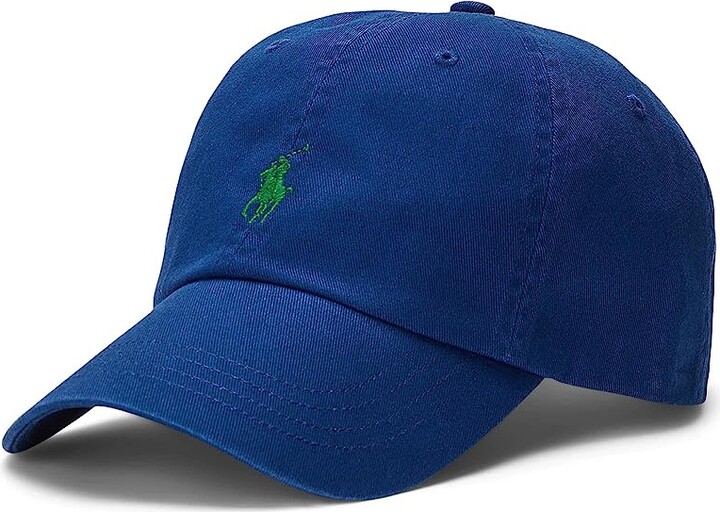 Polo Ralph Lauren Cotton Chino Ball Cap (Harrison Blue) Caps ...