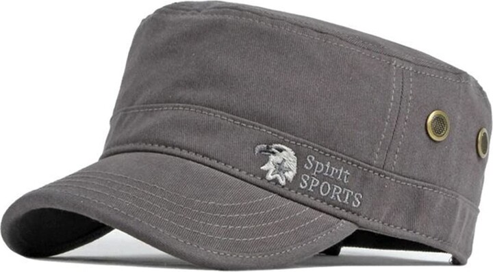 CHENNUO Army Cap Men's Flat Military Baseball Cap Sport Hiking Peaked ...