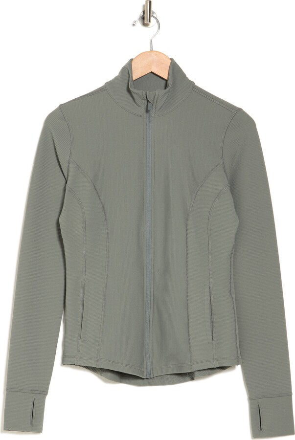 90 Degree By Reflex Interlink Thumbhole Zip Front Jacket - ShopStyle