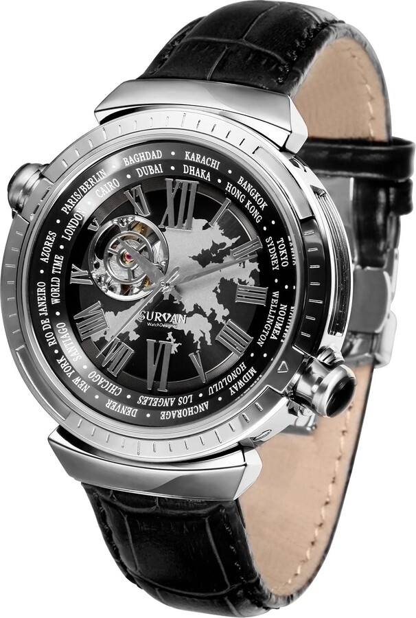 SURVAN WatchDesigner-Mens Watch，Automatic Winding Mechanical Watch (No ...