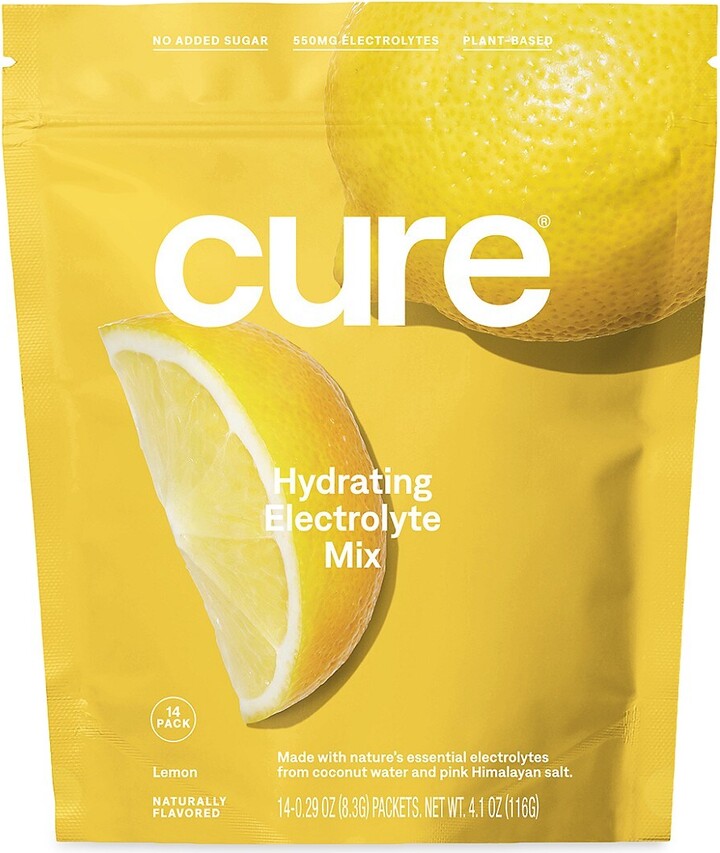 Cure Hydration Lemon Hydrating Electrolyte Drink Mix - ShopStyle Makeup