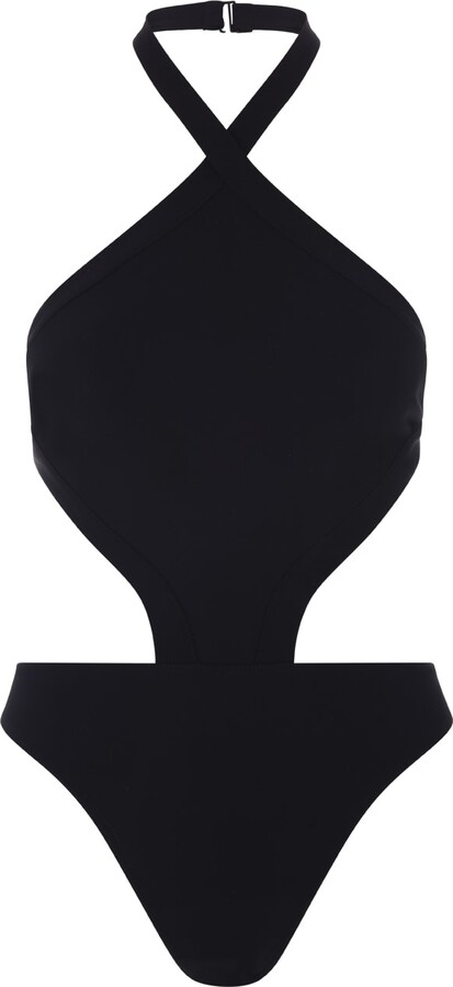 Alaia Black Trikini With Open Back - ShopStyle One Piece Swimsuits