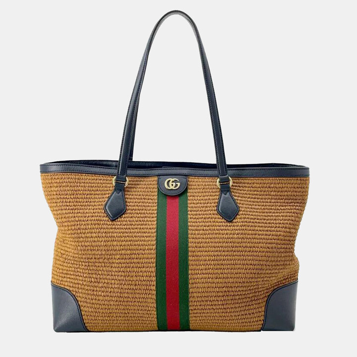 Gucci Medium Raffia Ophidia Tote Bag - ShopStyle