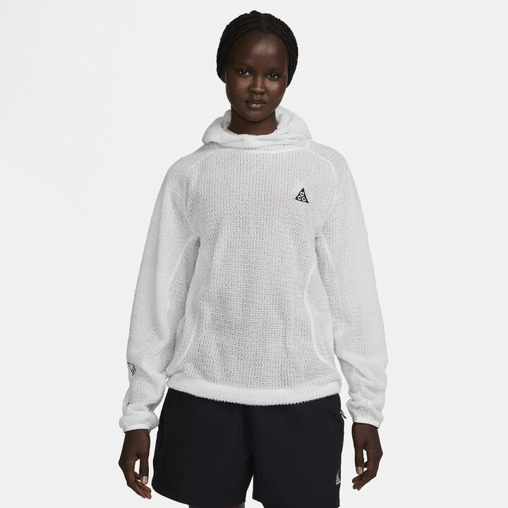 Nike Women's ACG "Wolf Lichen Caps" Mid Layer in White - ShopStyle Plus ...