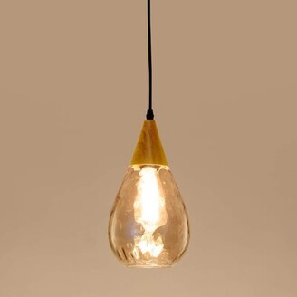 Orren Ellis Industrial Glass Pendant Light For Kitchen Island, Modern ...