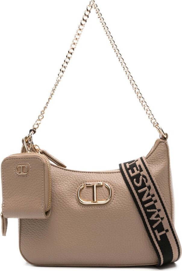 Twin-Set Logo-Plaque Crossbody Bag - ShopStyle